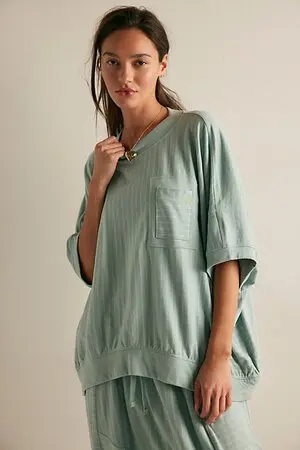 Free People Sunday Mood Pullover - April Mist