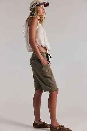 Free People We The Free Sage Harem Shorts - Dusted Cocoa