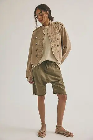 Free People We The Free Sage Harem Shorts - Dusted Cocoa