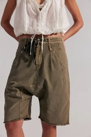 Free People We The Free Sage Harem Shorts - Dusted Cocoa
