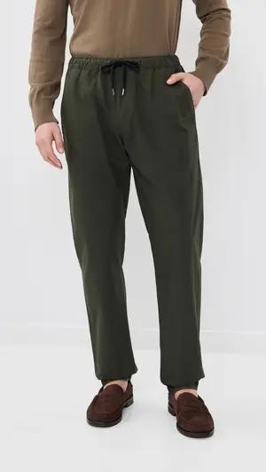 Missoni Zigzag Panel Cotton Trousers - Peat