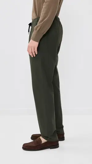 Missoni Zigzag Panel Cotton Trousers - Peat