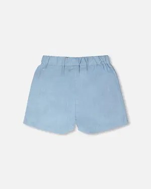 DEUX PAR DEUX Relaxed Fit Chambray Shorts