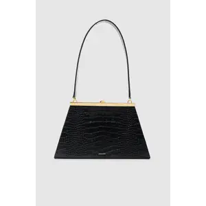 ANINE BING Croc-embossed Leather Handbag