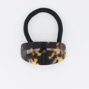 Alexandre De Paris Pont-marie Acetate Ponytail Holder - Brown