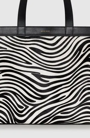 ANINE BING Rio Medium Tote - Zebra