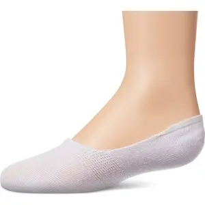 MEMOI 3-pair Hi-cut Liner Socks - White-white-white