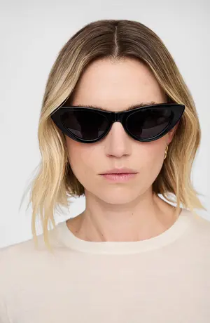 ANINE BING Marsais Cat-eye Sunglasses - Black