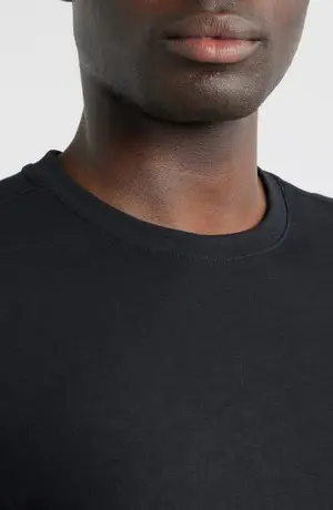 Robert Barakett Brightwood Slub Cotton T-shirt - Black