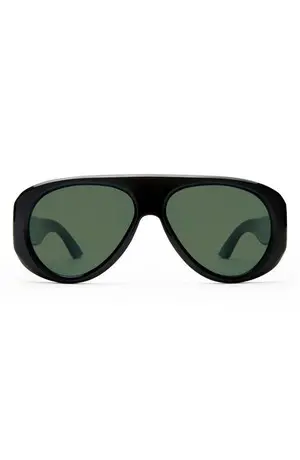 Le Specs Aviator Sunglasses With Polarized Lenses - Black/khaki Mono Polarized