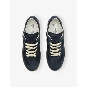 MAISON MARGIELA Replica Leather Trainers - Blue/dark