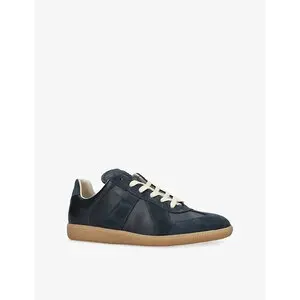 MAISON MARGIELA Replica Leather Trainers - Blue/dark