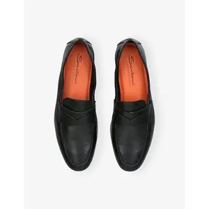 Santoni Carlos Leather Loafers
