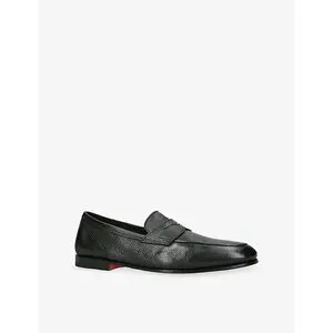 Santoni Carlos Leather Loafers