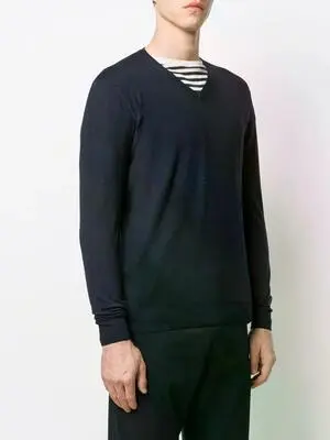 DRUMOHR Plain V-neck Jumper - Blue