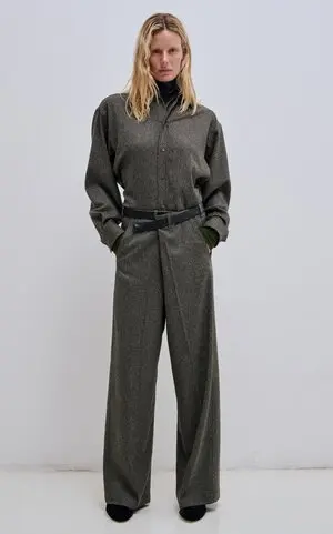 DARKPARK Tailored Wide-leg Pants - Green