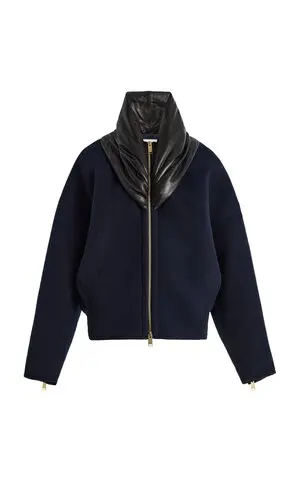 DARKPARK Anya Cashmere-wool Bomber Jacket - Navy