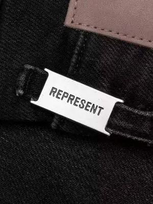REPRESENT Boot Cut Denim Trousers - Black