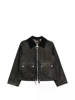 Barbour Waxed Corduroy Collar Jacket - Grey