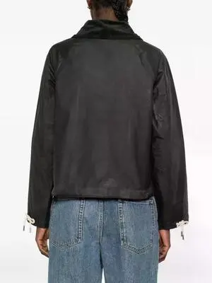 Barbour Waxed Corduroy Collar Jacket - Grey