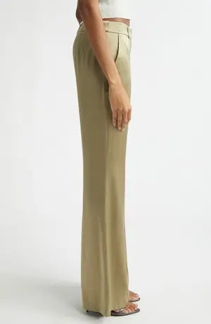 Ramy Brook Vivienne Silk Flare Leg Pants