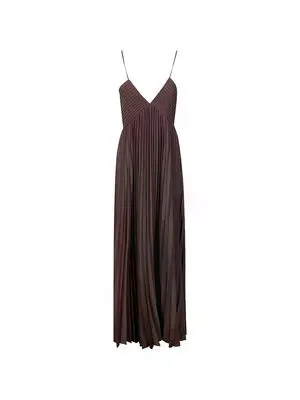 P.a.r.o.s.h Pleated V-neck Dress