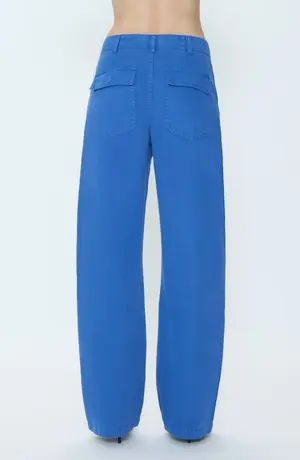 PISTOLA Wren Patch Pocket Wide Leg Jeans - Ciel