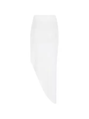 Elisabetta Franchi Draped Midi Skirt - Neutrals