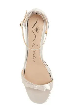 Nina Bia Ankle Strap Sandal - Ivory