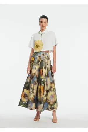 Lela Rose Embroidered Skirts