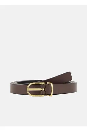 Vince 14mm Metal-loop Belt - Brown