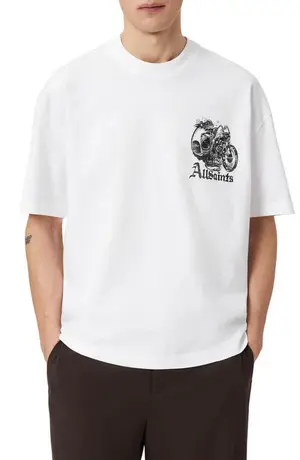 ALLSAINTS Panhead Graphic T-shirt - Optic White