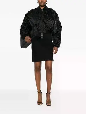 Rick Owens Mini Skirt With Ribbed Panel