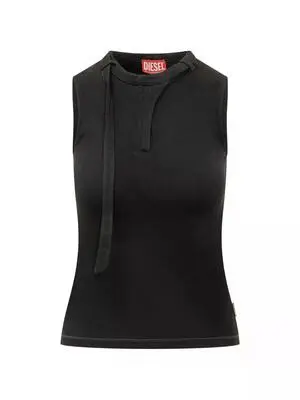 DIESEL® Tie Detail Tank Top - Black