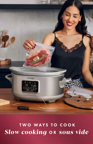 CROCK-POT Programmable 7-quart Cook & Carry Slow Cooker With Sous Vide