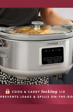 CROCK-POT Programmable 7-quart Cook & Carry Slow Cooker With Sous Vide