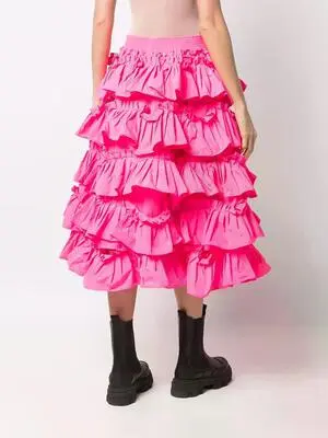Red Valentino Ruffled A-line Skirt