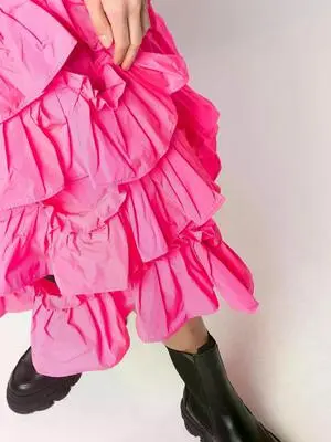 Red Valentino Ruffled A-line Skirt