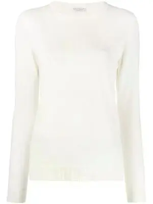 Brunello Cucinelli Crew-neck Cashmere Jumper - Neutrals