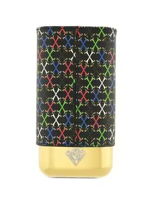 S.t. Dupont Patterned Cigar Case - Black