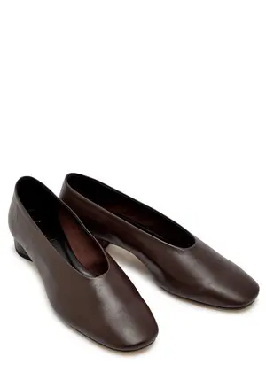 AeydĒ Delia 20 Leather Pumps - Brown