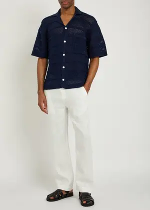 CHE Desiderio Open-knit Cotton Shirt