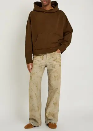 ENTIRE STUDIOS Heavy Hooded Cotton Sweatshirt - Brown