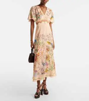 Etro Printed Midi Dress