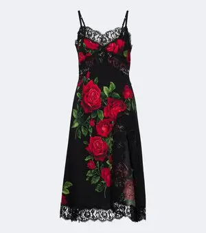 Dolce & Gabbana Floral Silk Dress - Multicoloured