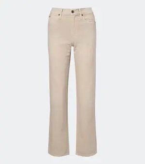 SLVRLAKE Kendra Straight Jeans - Beige