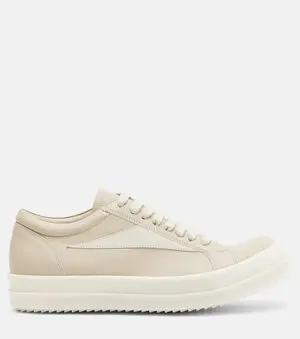 Rick Owens Vintage Leather Sneakers - Beige