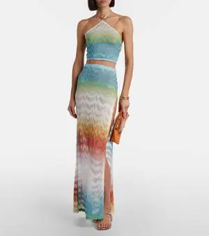 Missoni Wave Lamé Maxi Skirt - Multicoloured