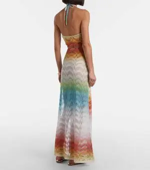 Missoni Wave Lamé Maxi Skirt - Multicoloured