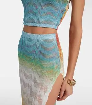 Missoni Wave Lamé Maxi Skirt - Multicoloured